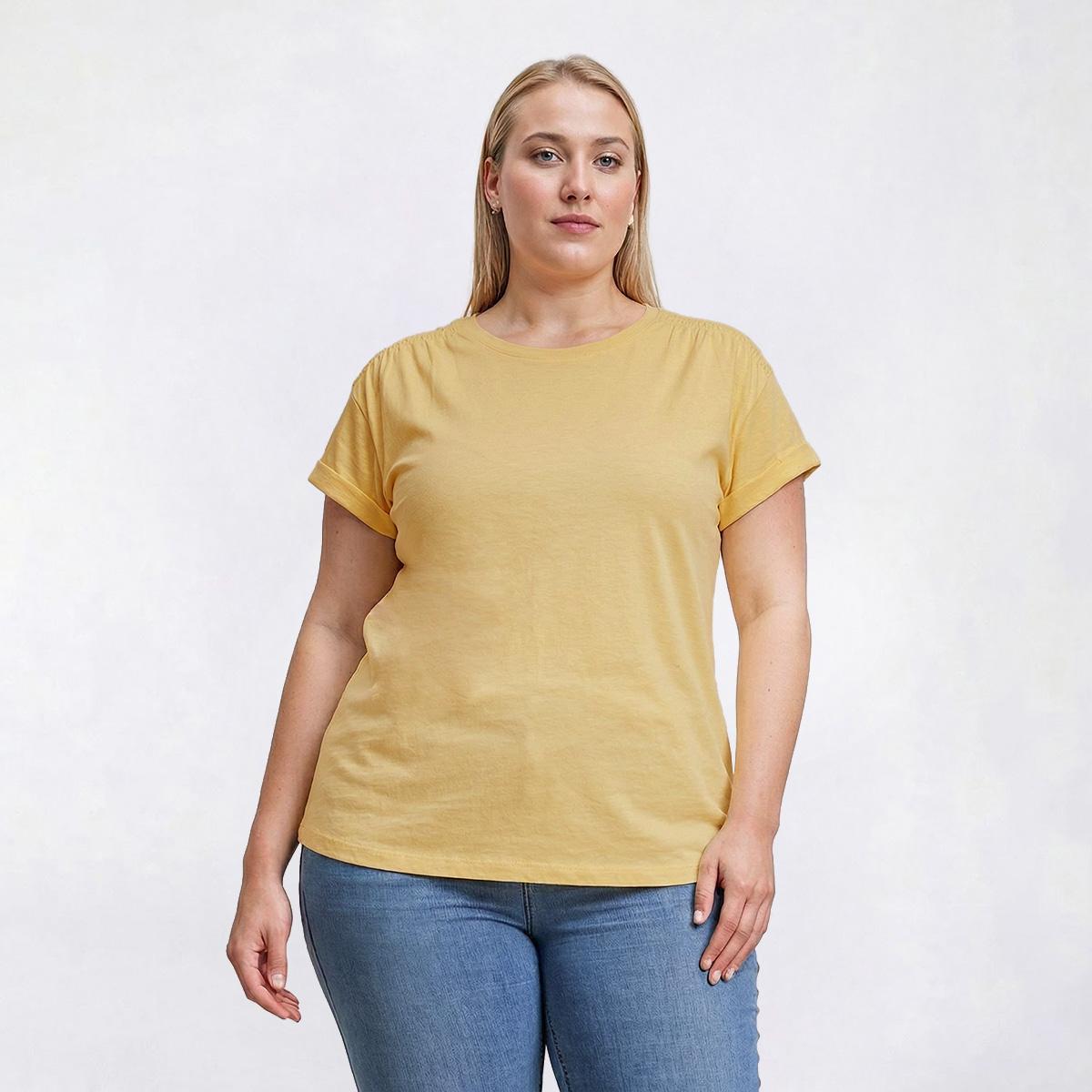 Click here for Plus Size Hasting & Smith Short Sleeve Smock Shoul... prices